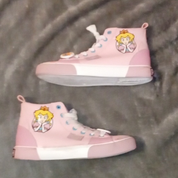 Nintendo | Shoes | Genuine Princess Peach Nintendo High Top Sneakers ...